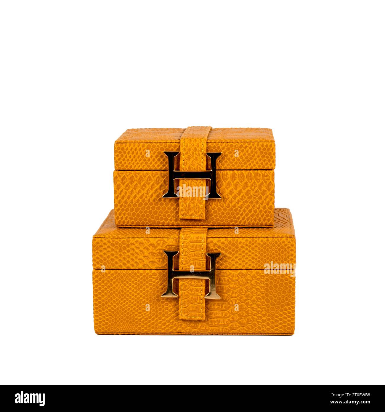 luxury home accessory decorative boxes isolated on white Stock Photo ...