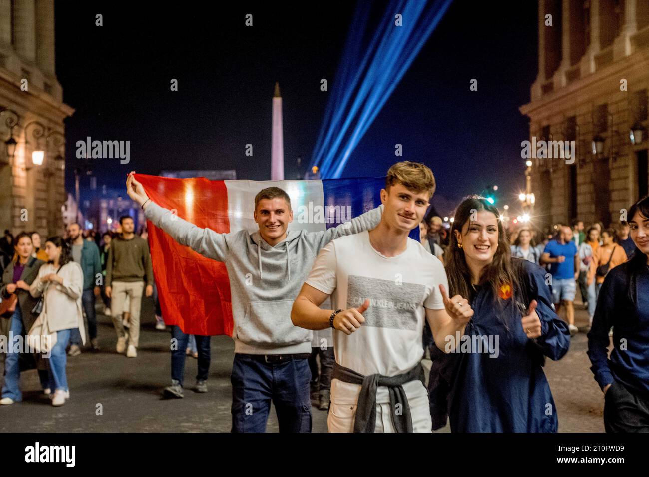 Paris, France. 07th Oct, 2023. Gerard Cambon/Le Pictorium - Rugby world ...