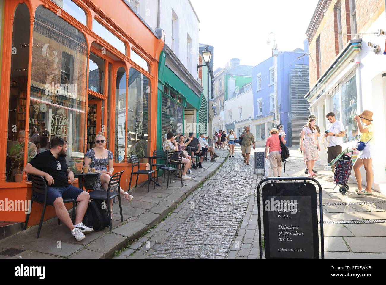 The colourful Creative Quarter on the Old High Street, in Folkestone ...