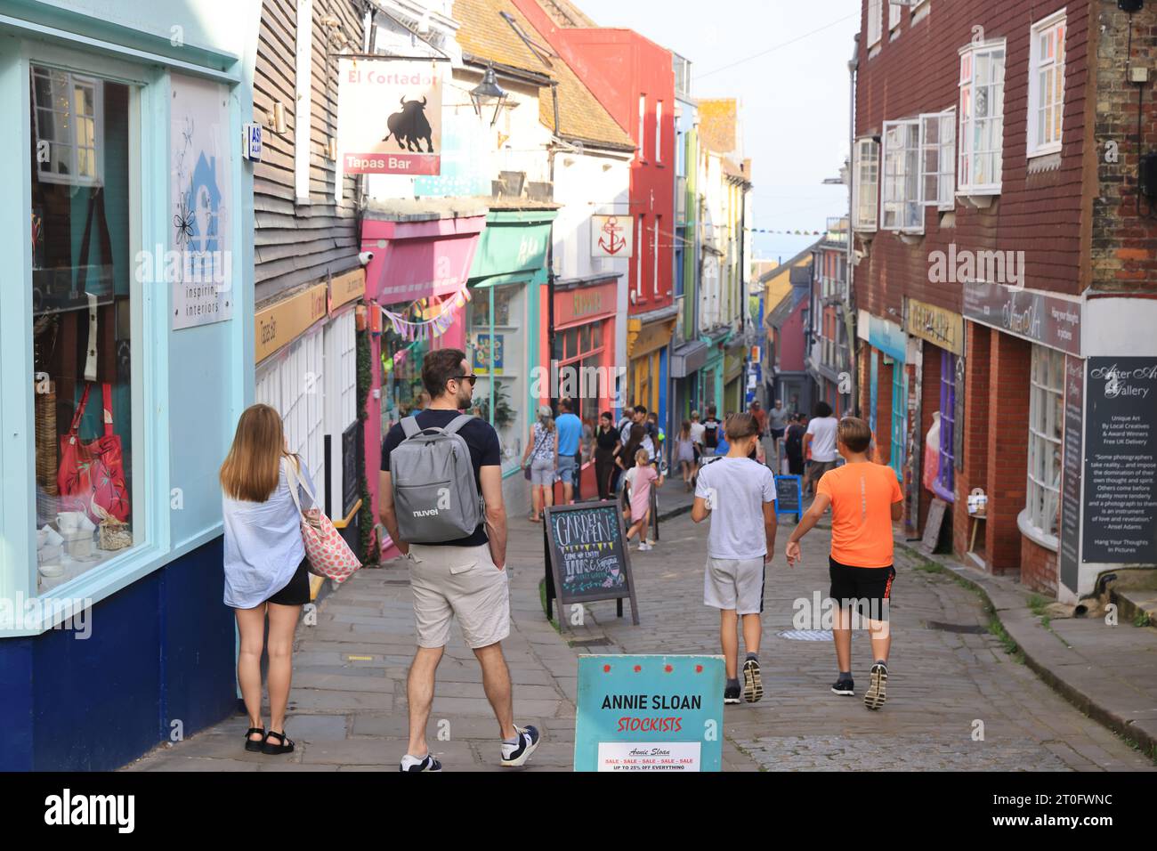 The colourful Creative Quarter on the Old High Street, in Folkestone ...