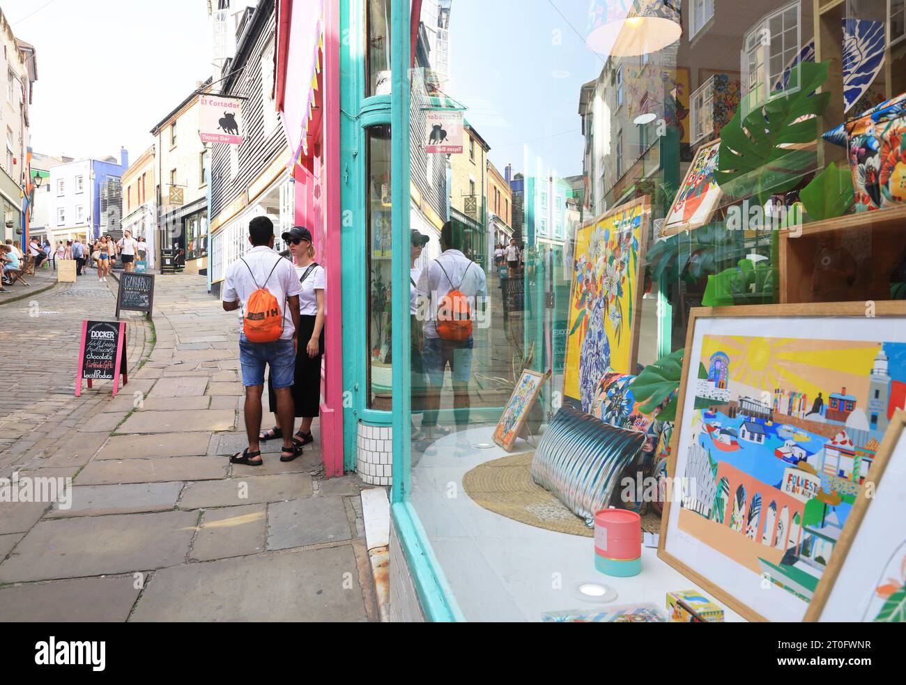 The colourful Creative Quarter on the Old High Street, in Folkestone ...