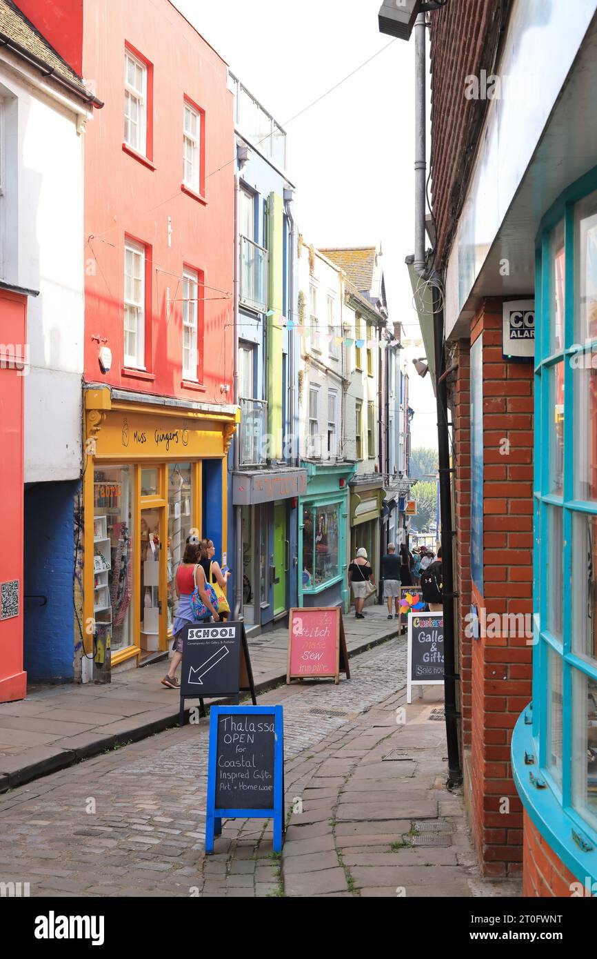 The colourful Creative Quarter on the Old High Street, in Folkestone ...
