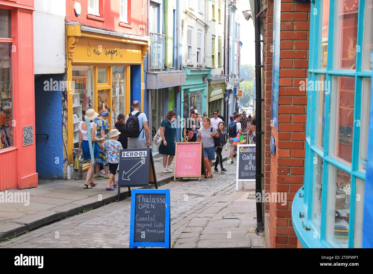 The colourful Creative Quarter on the Old High Street, in Folkestone ...