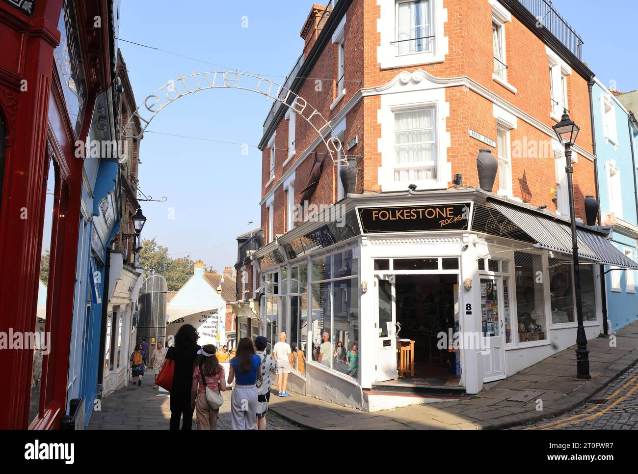 The colourful Creative Quarter on the Old High Street, in Folkestone ...