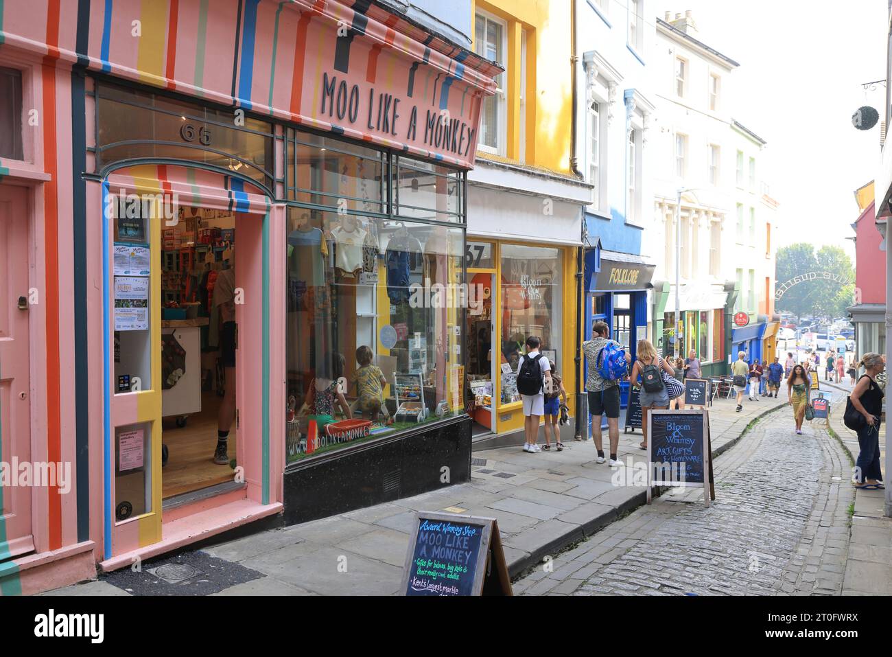 The colourful Creative Quarter on the Old High Street, in Folkestone ...