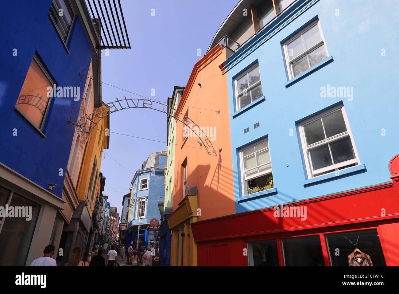 The colourful Creative Quarter on the Old High Street, in Folkestone ...