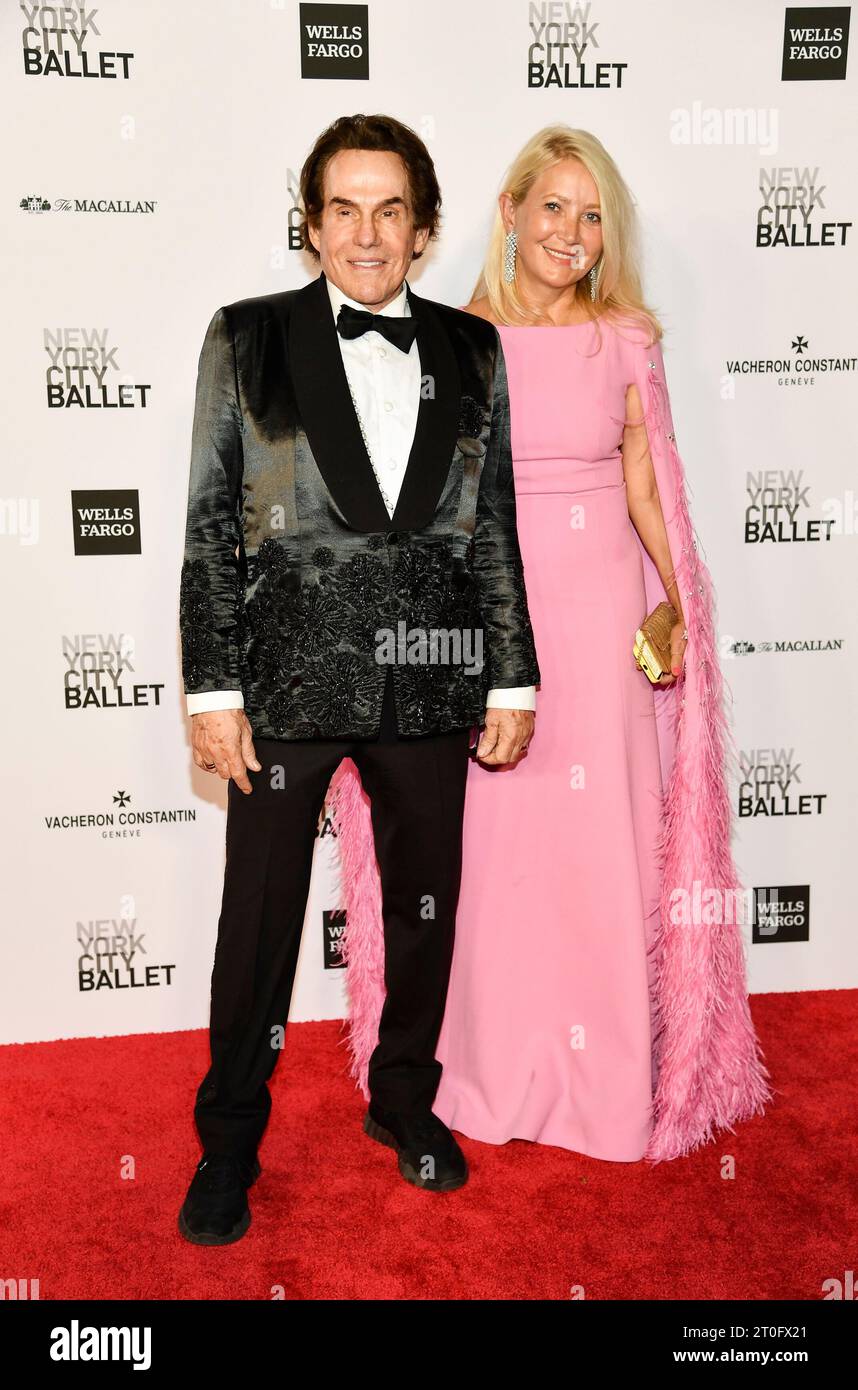 R. Couri Hay, left, and guest attend the New York City Ballet Fall ...