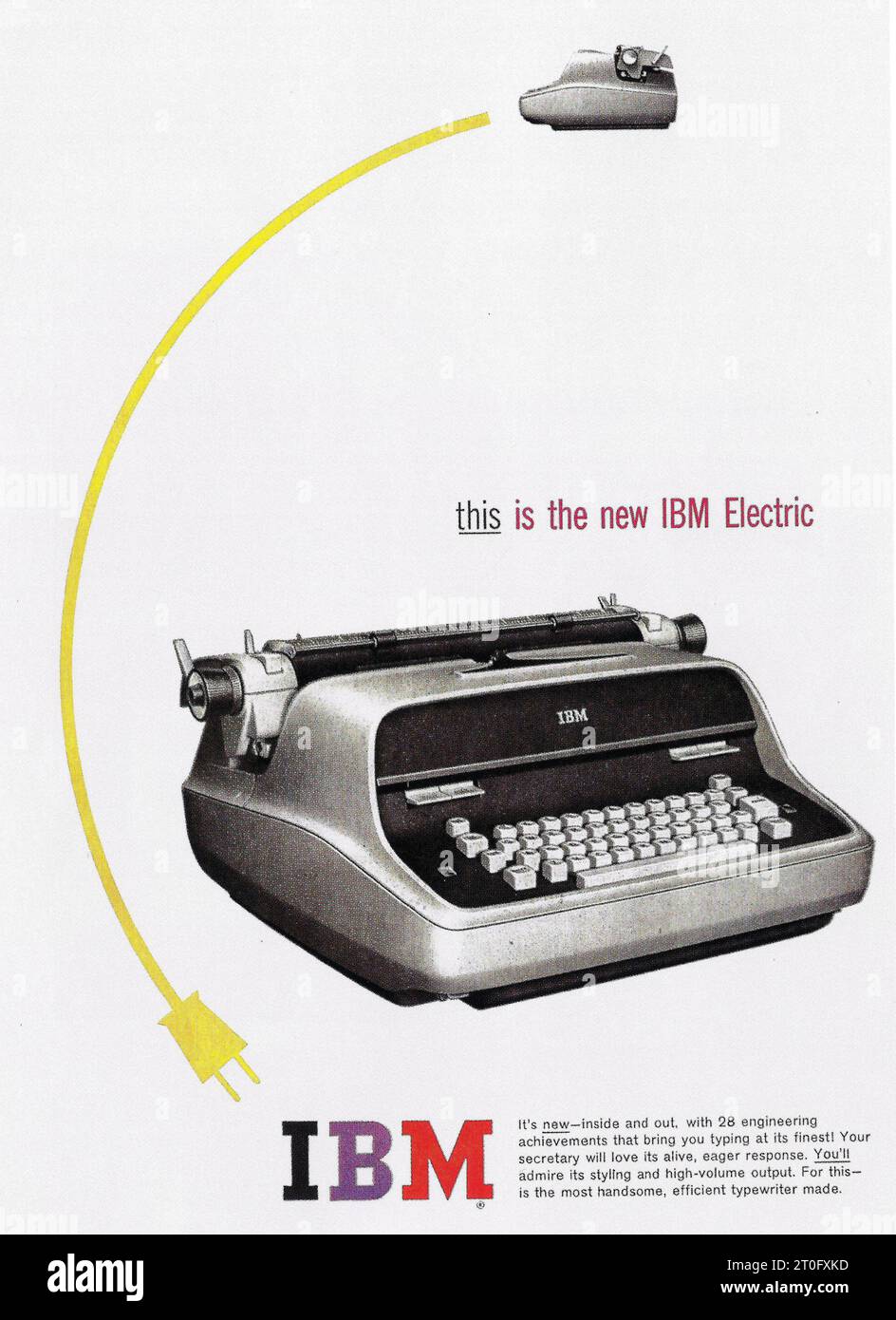 Retro electric typewriters hi-res stock photography and images - Alamy