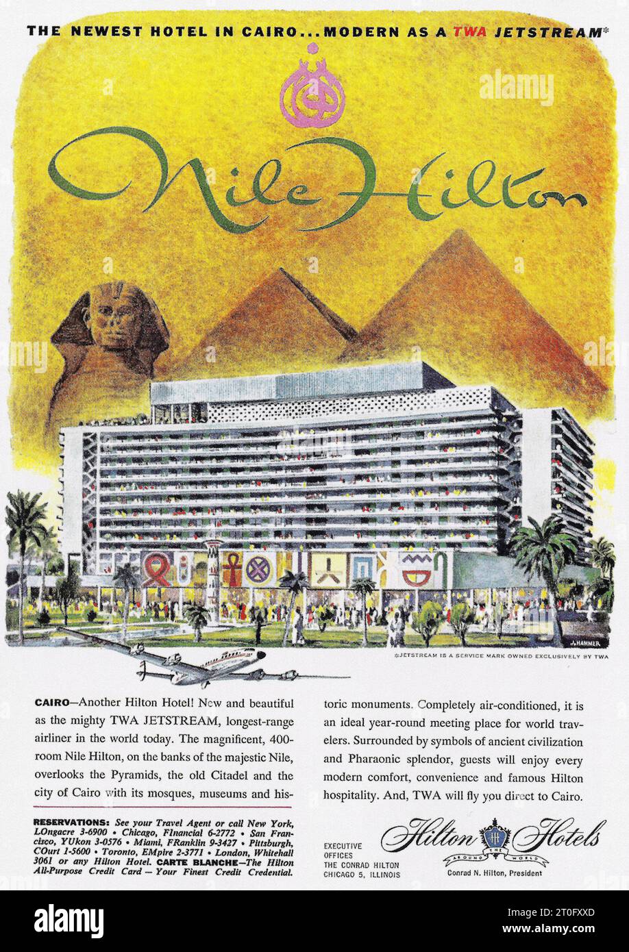 1950s advertising archive hotel hi-res stock photography and images - Alamy