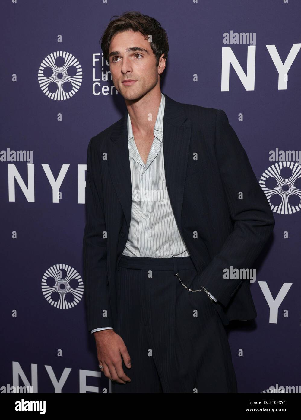 Jacob Elordi attends the premiere for "Priscilla" at Alice Tully Hall ...