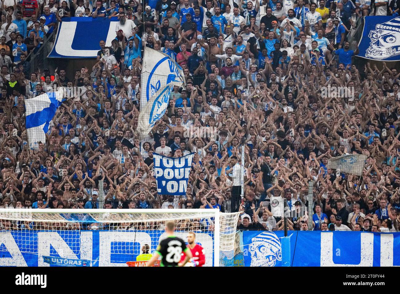 Marseille, Marseille. 05th Oct, 2023. Olympique Marseille radical fans ...