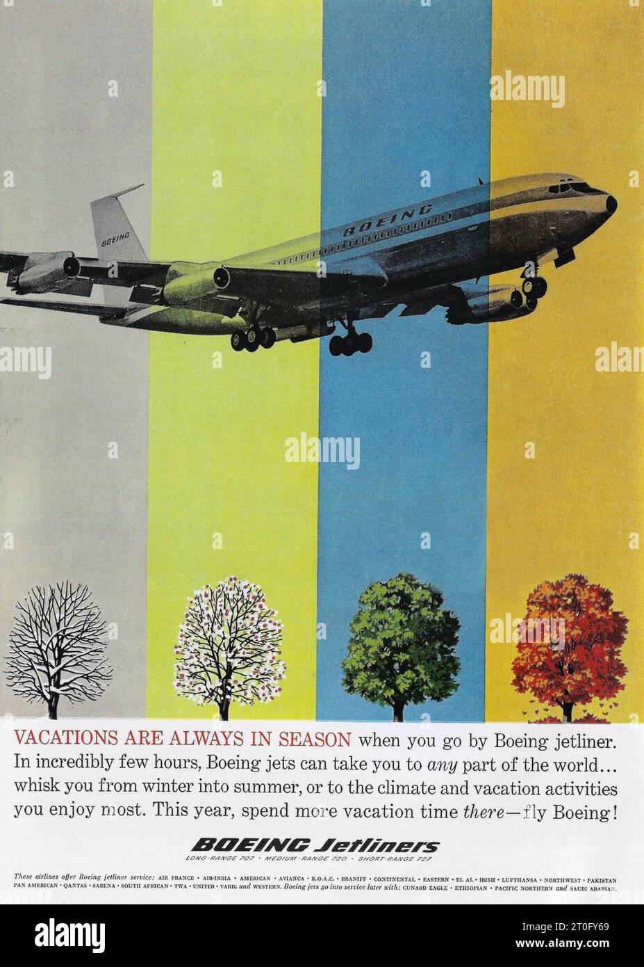 1963 BOEING JETLINERS фв Stock Photo - Alamy