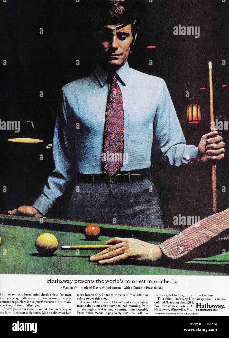 1968 Hathaway shirts ad Stock Photo - Alamy