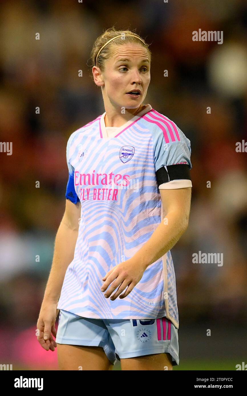 Leigh, UK. 6th Oct, 2023. Katie McCabe of Arsenal Women during the ...