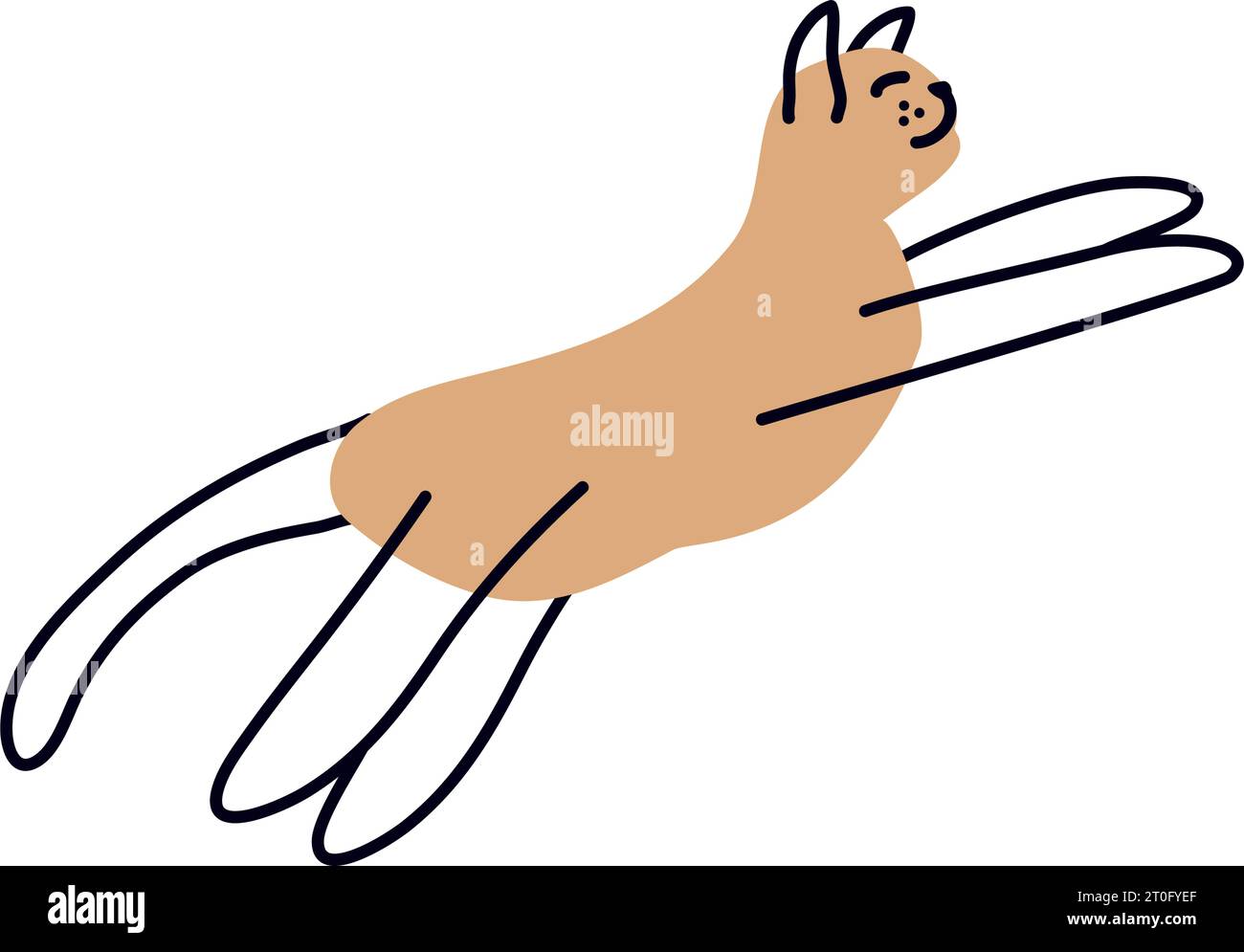 cat mascot jumping Stock Vector Image & Art - Alamy