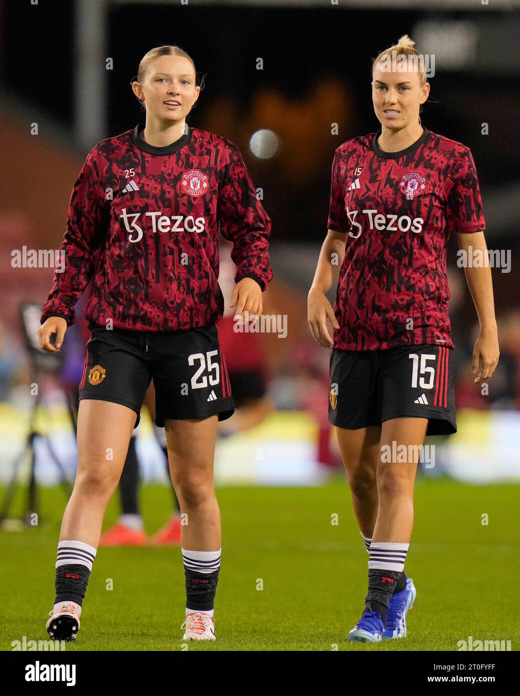 Leigh, UK. 06th Oct, 2023. Evie Rabjohn #25 of Manchester United and ...
