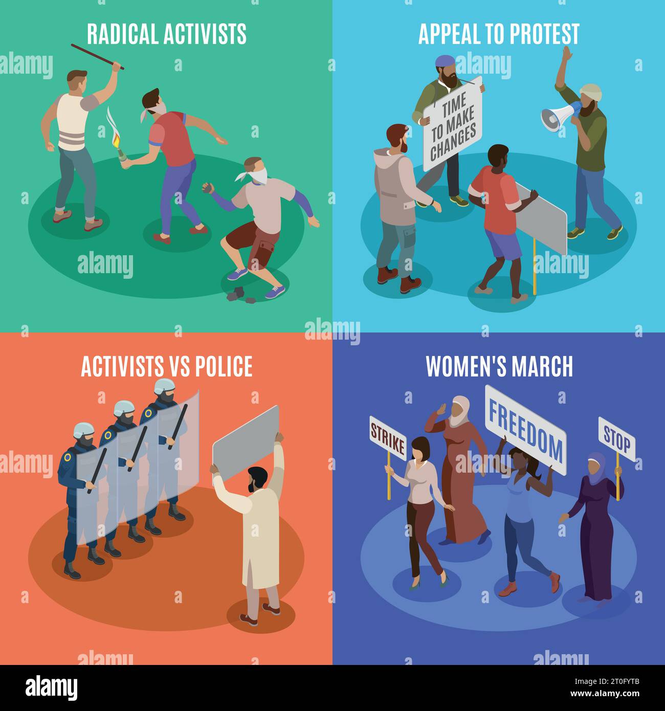 Women fighting street Stock Vector Images - Alamy