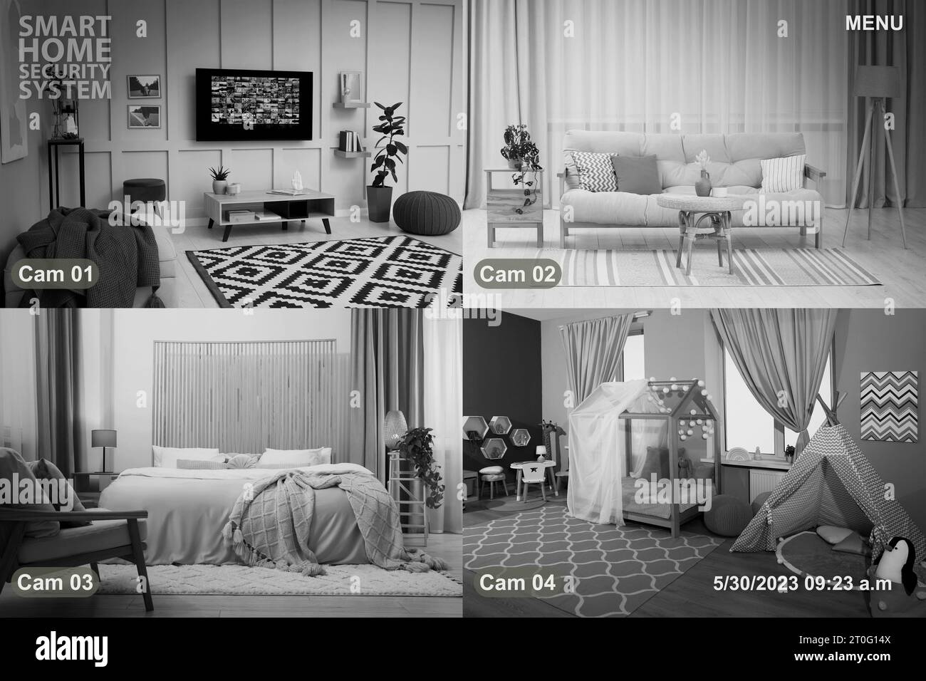 Surveillance camera bedroom hi-res stock photography and images - Alamy