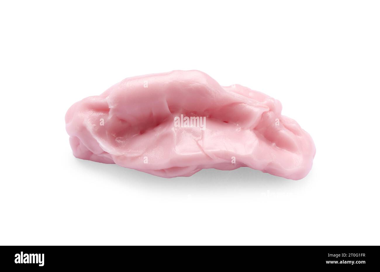 One used chewing gum isolated on white, top view Stock Photo - Alamy