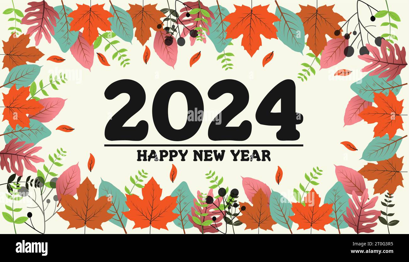 Happy new year 2024 social media banner design and background design ...