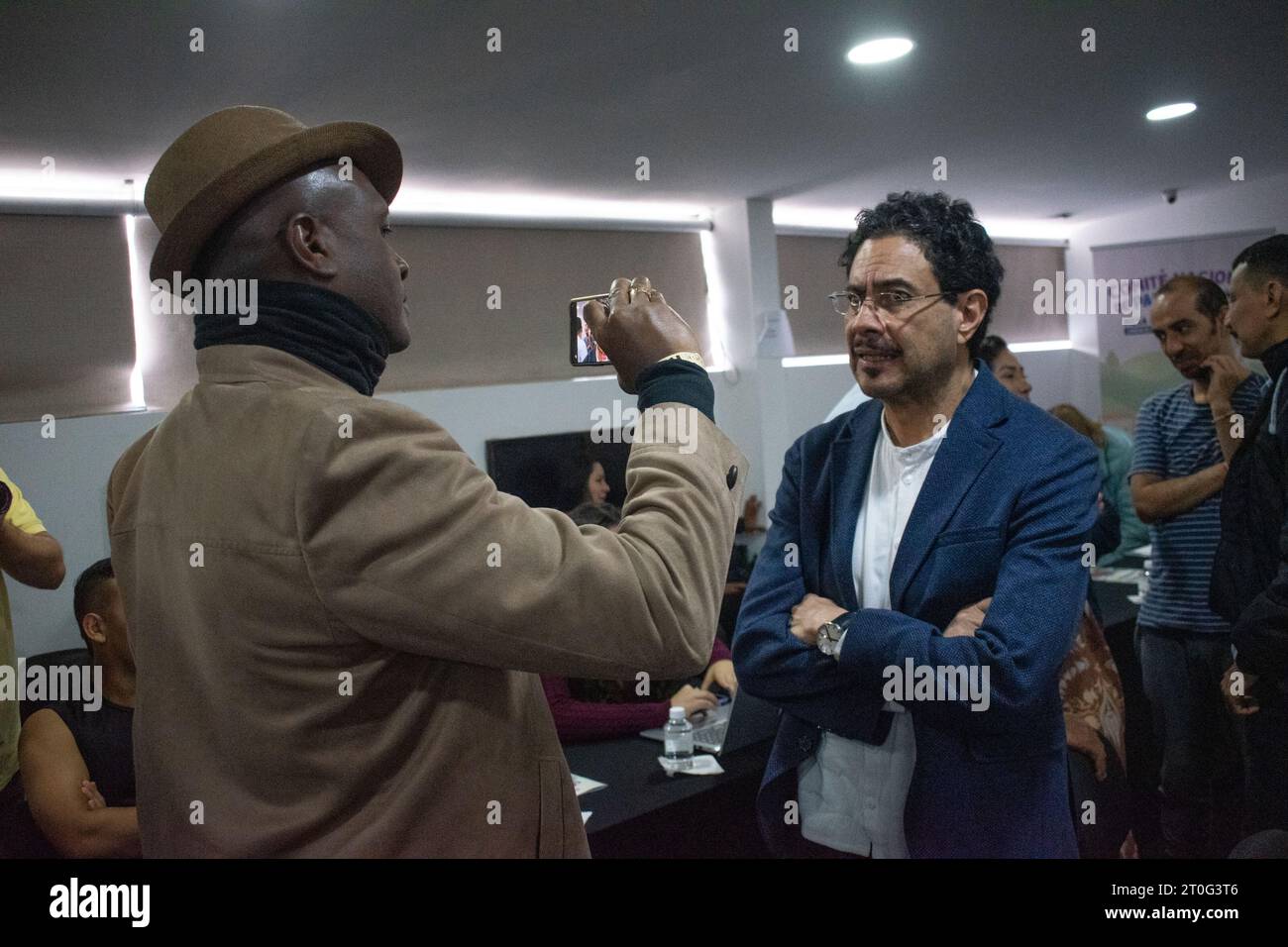 Bogota, Colombia. 06th Oct, 2023. Ivan Cepeda a negotiator of the ...