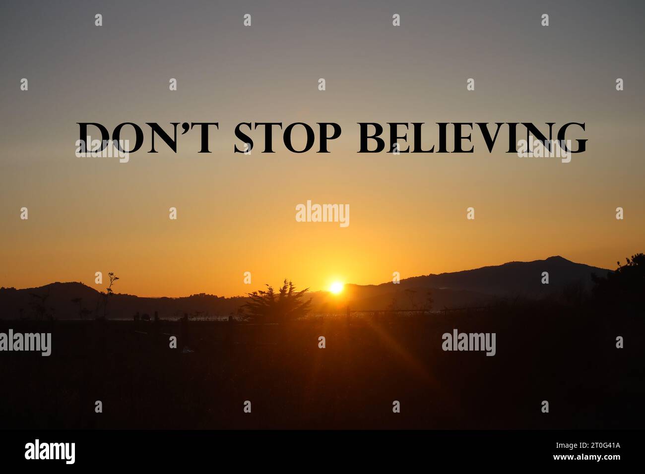 Inspirational quotes believing in hi-res stock photography and images ...