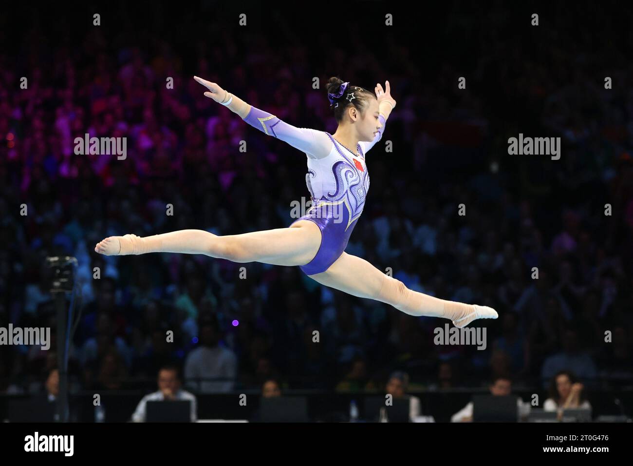 Antwerp, Belgium. 6th Oct, 2023. Qiu Qiyuan of China competes on the ...