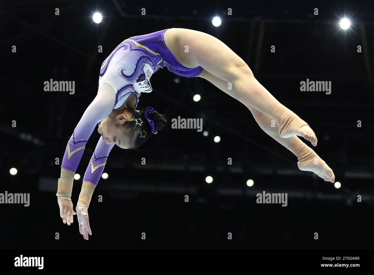 Antwerp, Belgium. 6th Oct, 2023. Qiu Qiyuan of China competes on the ...