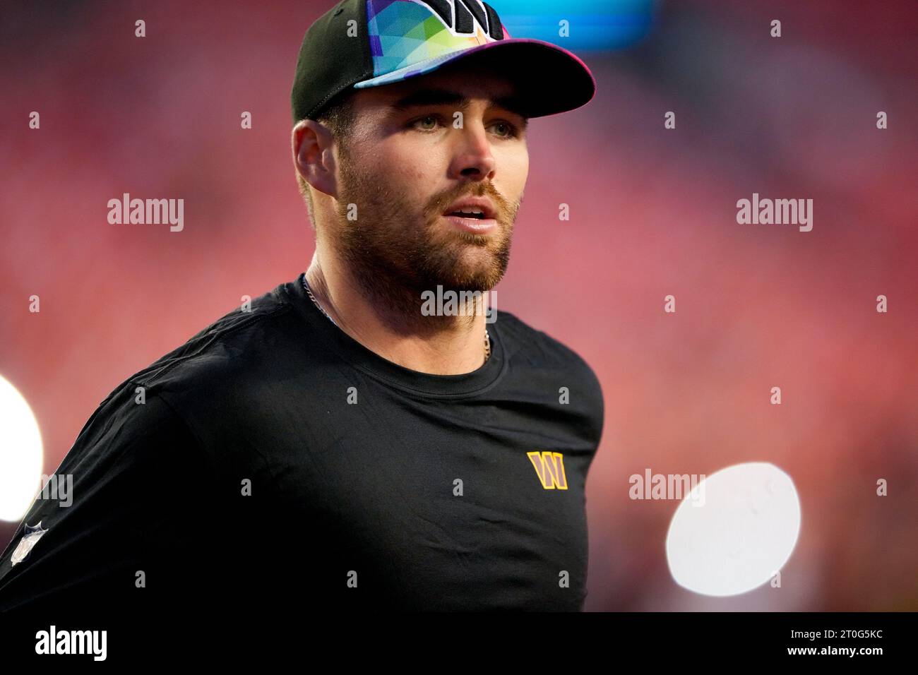 Washington Commanders quarterback Jake Fromm before an NFL football ...