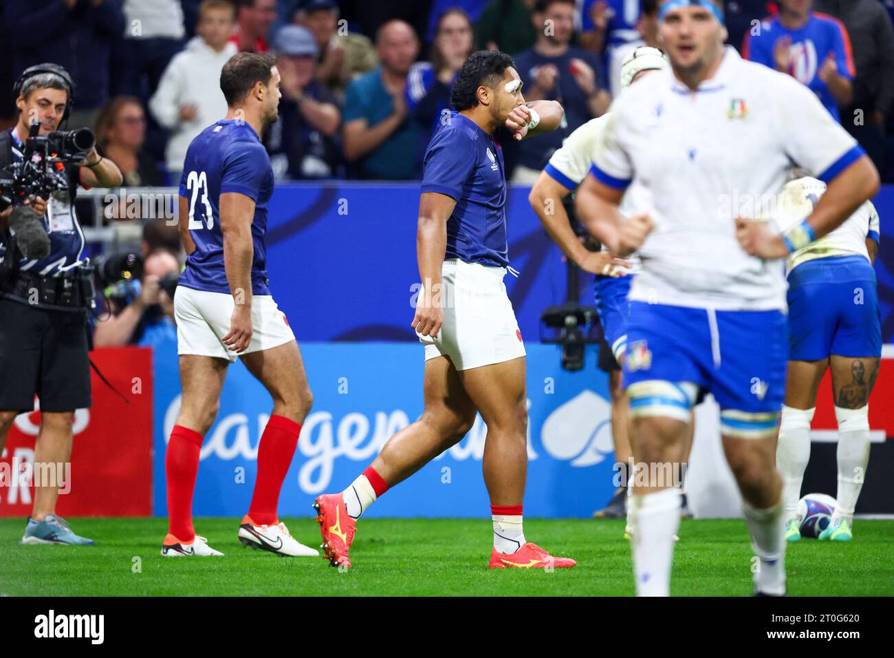 Yoram Moefana #22 of France during the Rugby World Cup Pool A match ...