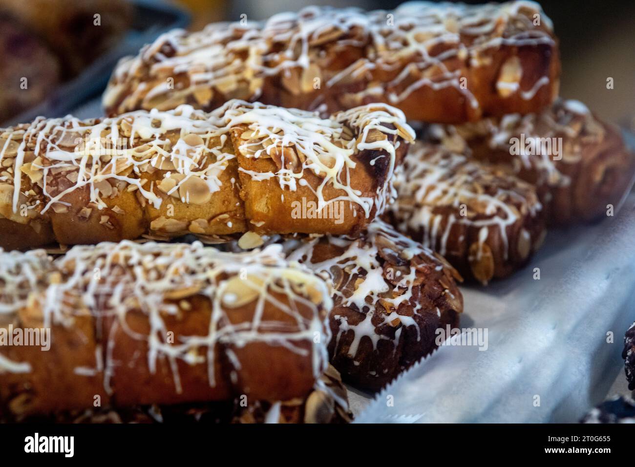 Chocolate Cigar Pastry at a bakery Stock Photo - Alamy