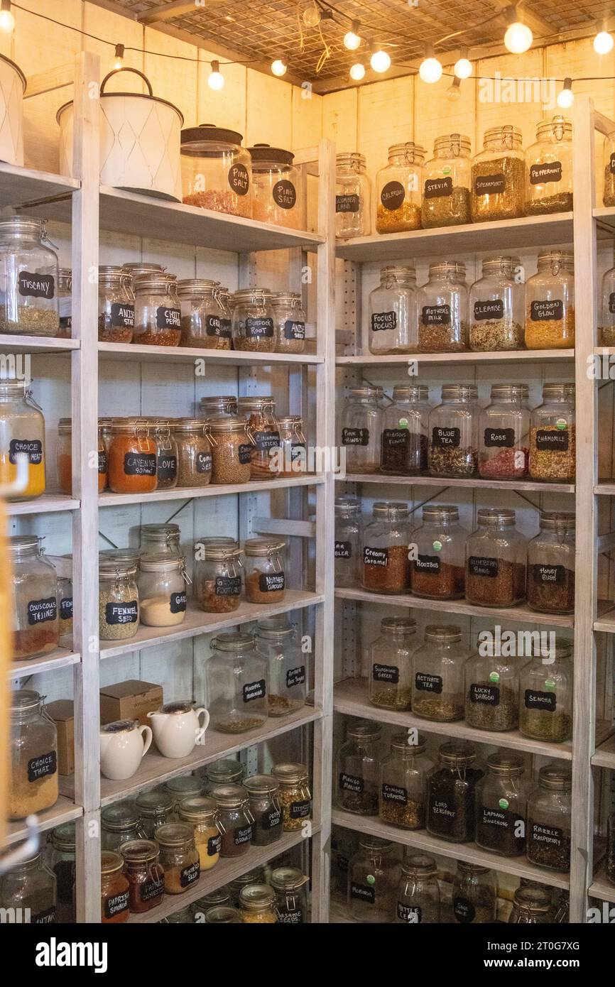 Variety of Many Herbal Teas Stock Photo - Alamy