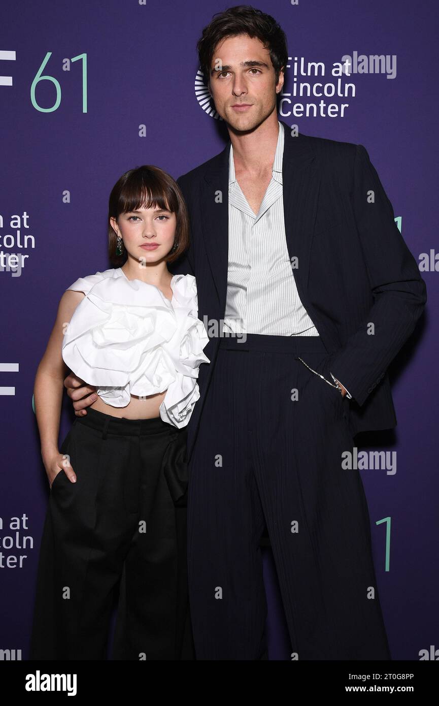 New York, USA. 06th Oct, 2023. (L-R) Cailee Spaeny and Jacob Elordi ...