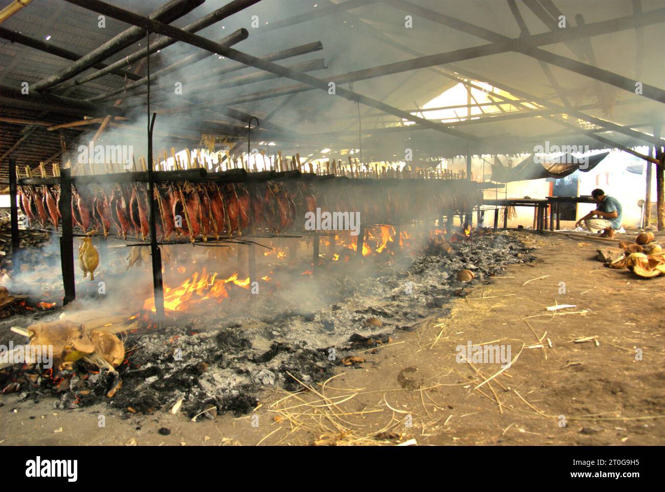A smoked fish production that uses skipjack tuna meats at a home ...