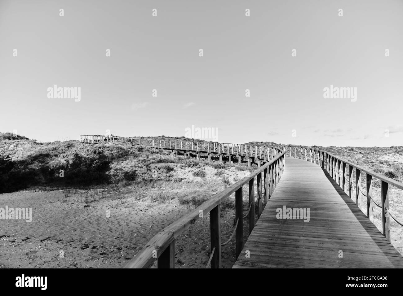 Winding boardwalk leading hi-res stock photography and images - Alamy