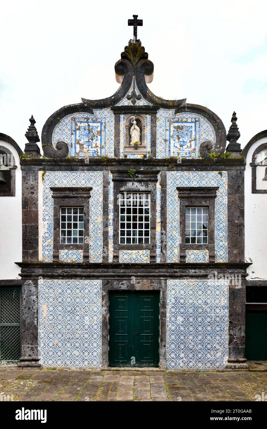 Chapel of Caloura Convent on Sao Miguel Island of Azores, Portugal. The ...