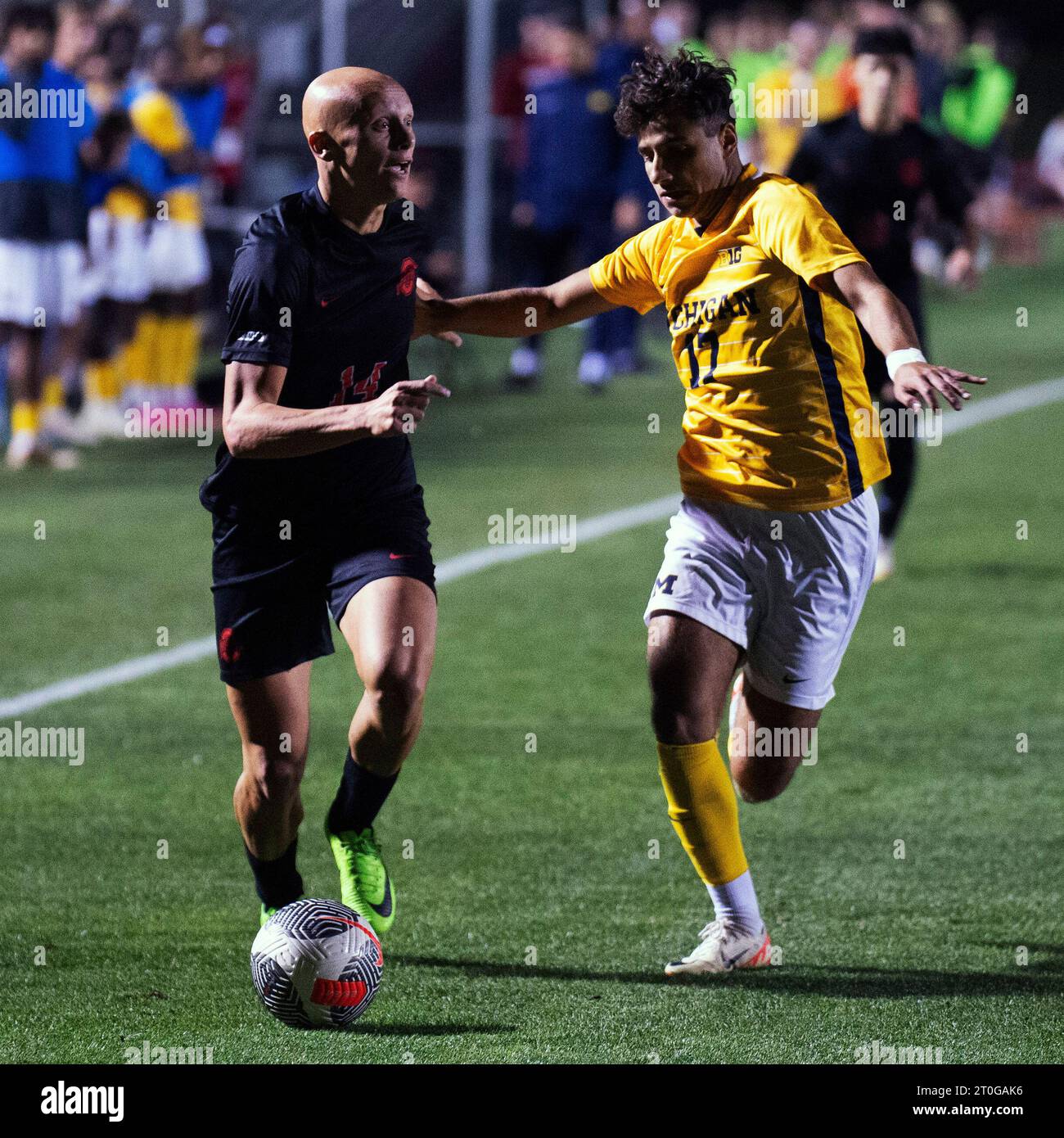 Columbus, Ohio, USA. 6th Oct, 2023. Ohio State Buckeyes midfielder ...