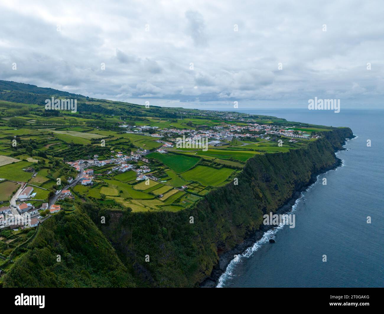 Amazing landscape on the northeast coast of the island of Sao Miguel in ...