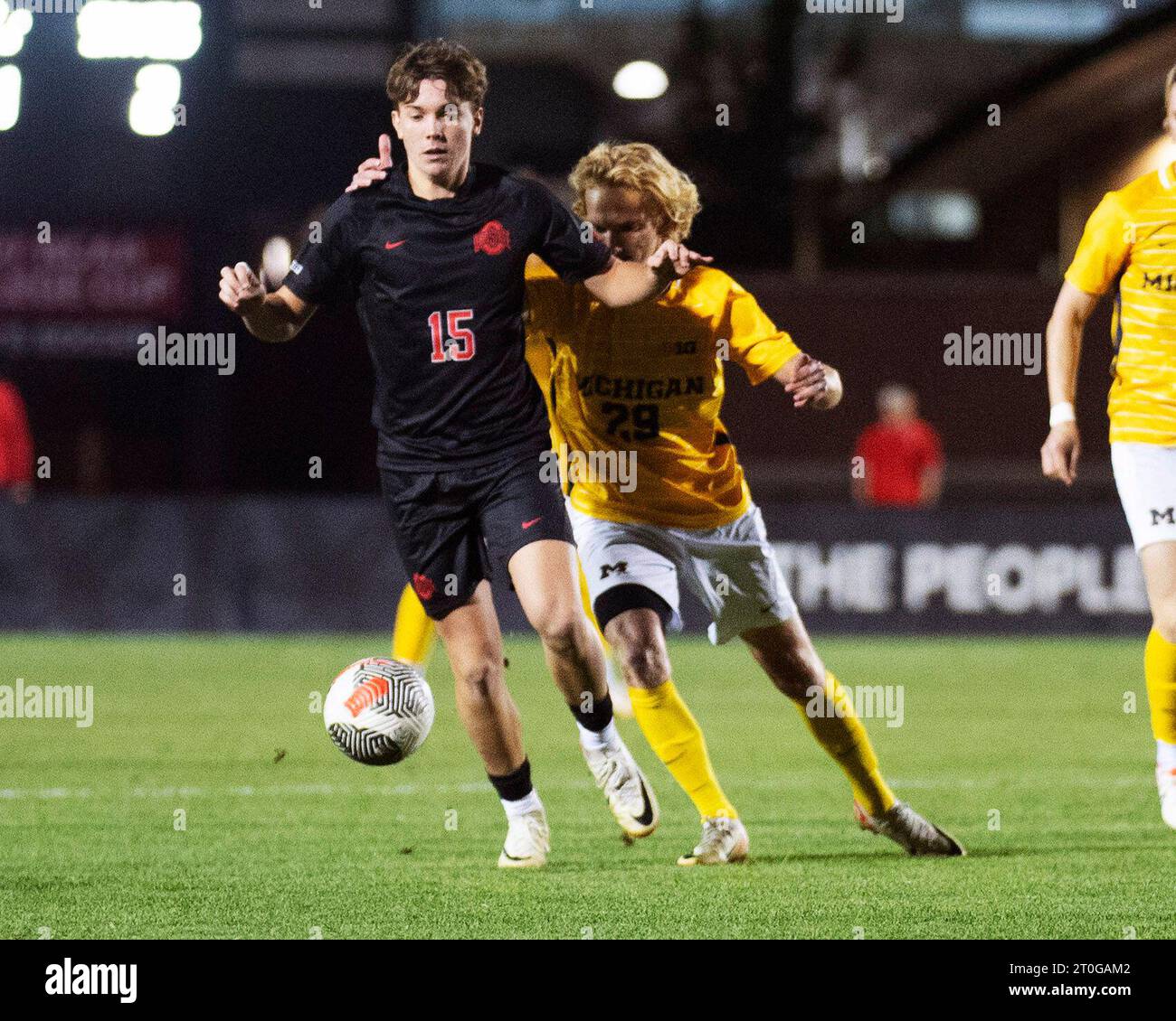 Columbus, Ohio, USA. 6th Oct, 2023. Ohio State Buckeyes midfielder ...