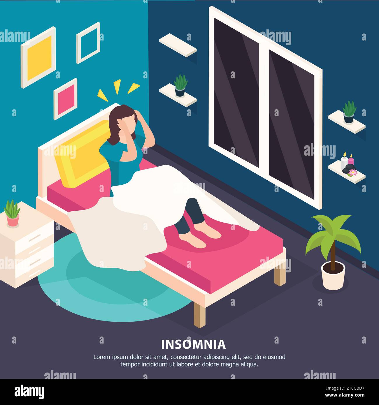 Women health isometric background with domestic composition of living ...