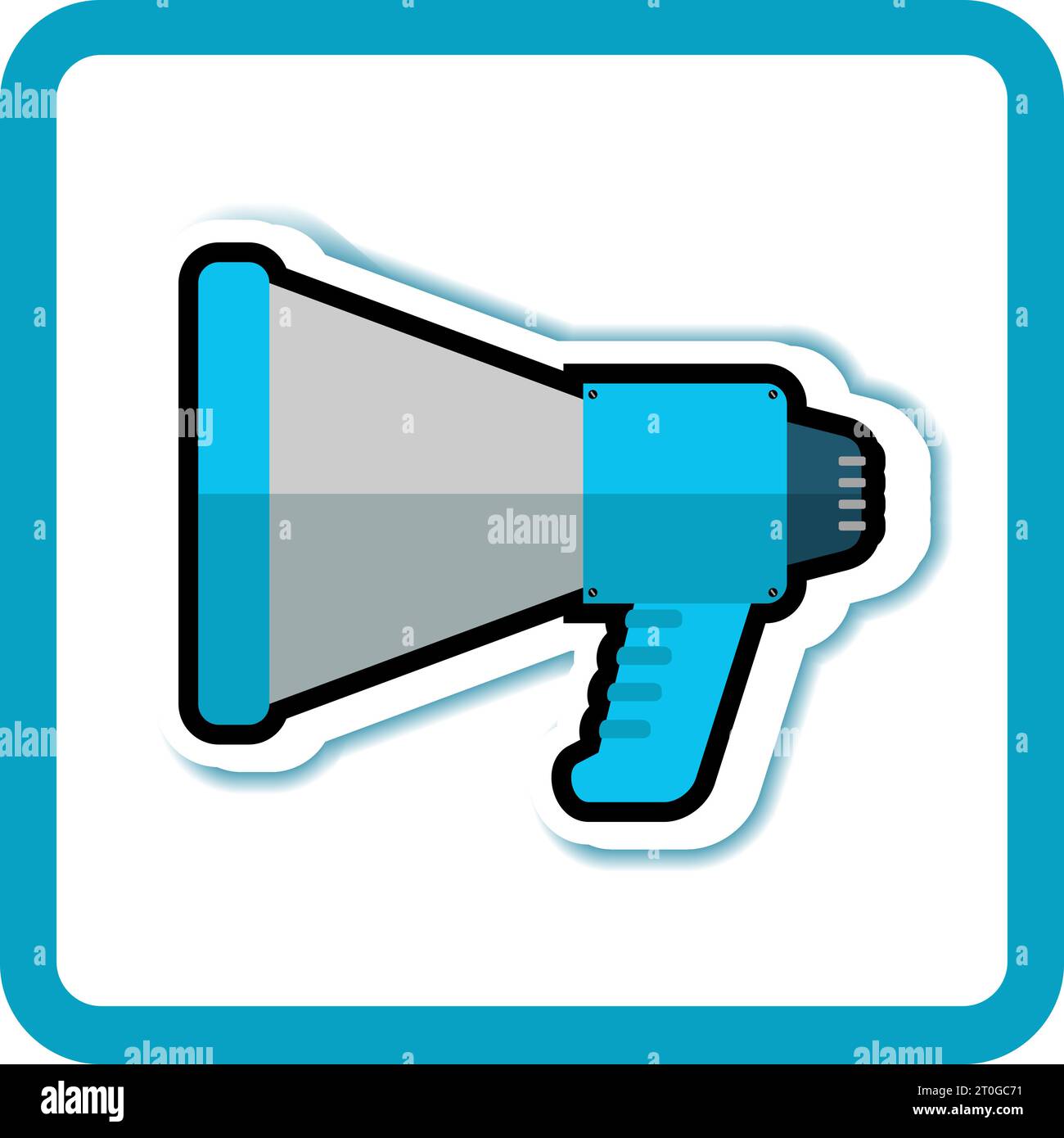 Modern hand speaker icon Stock Vector Images - Alamy