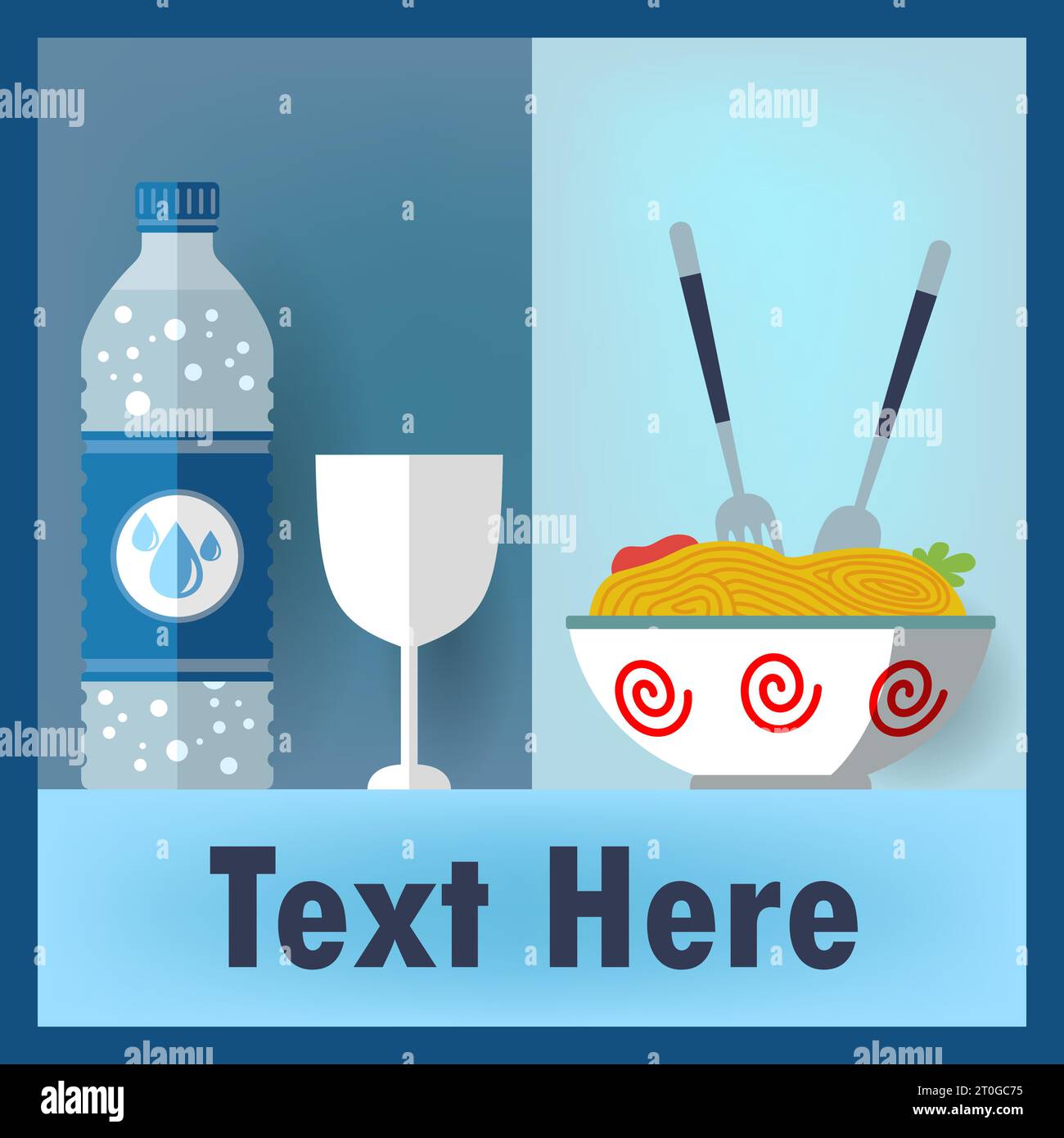 Food and drinks, vector cartoon illustration Stock Vector Image & Art ...