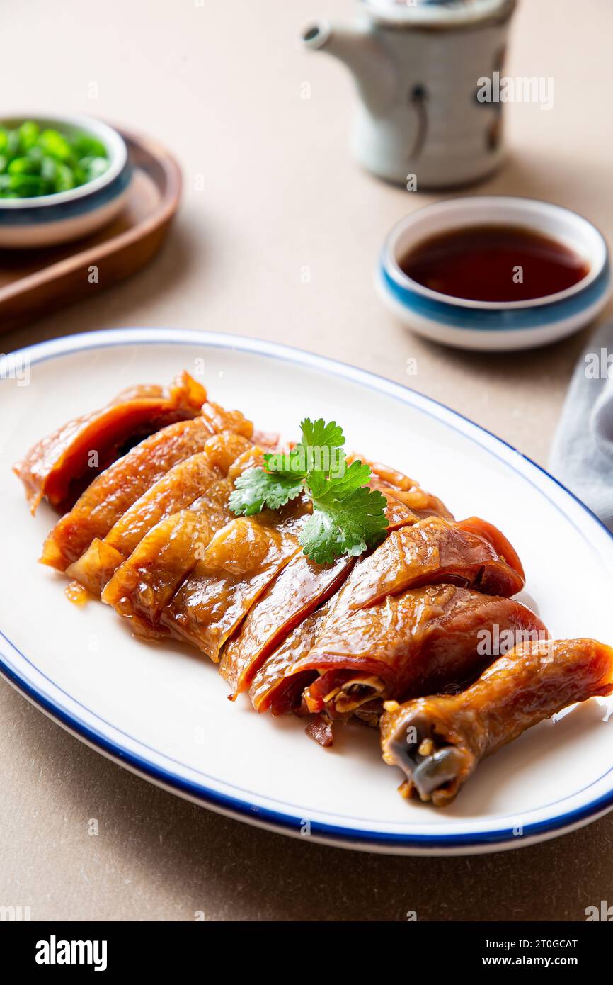 Honey Roasted Chicken, sliced chicken soaked in Chinese wine named ...