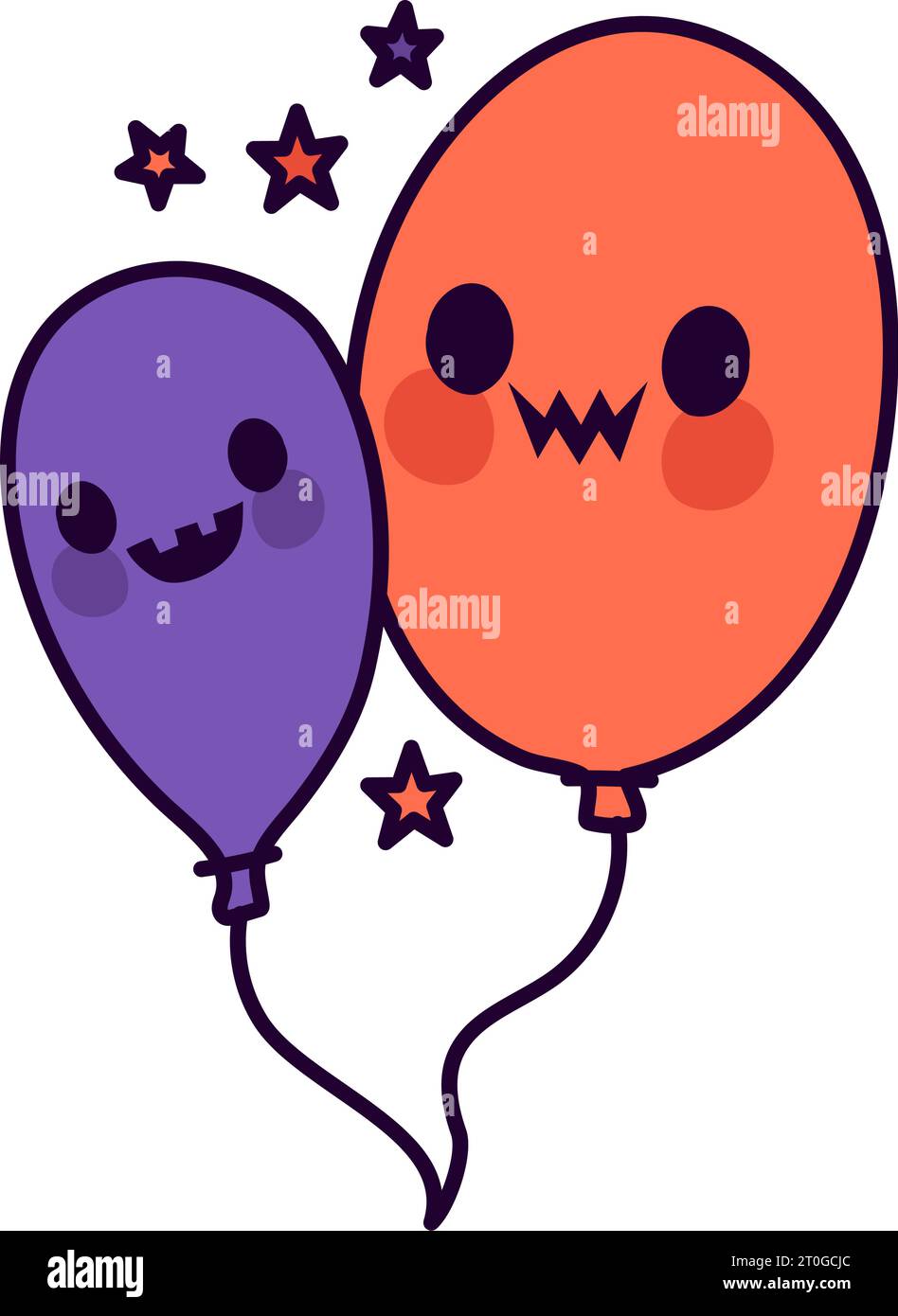 Scary air balloons halloween Stock Vector Images - Alamy