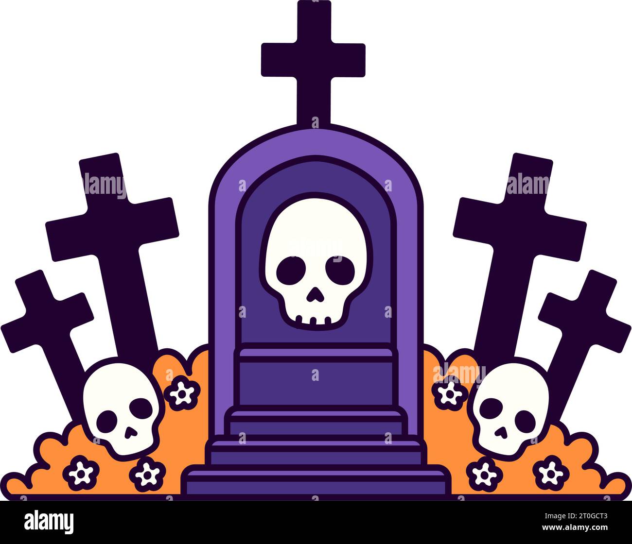 Tombs at cemetery Cut Out Stock Images & Pictures - Alamy