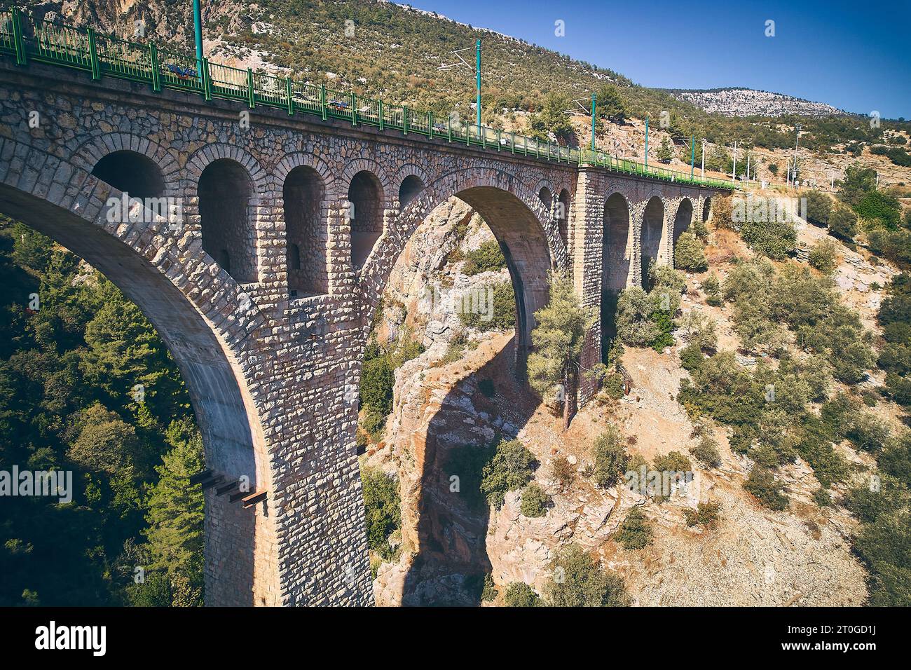 Railway Varda viaduct Stock Photo - Alamy