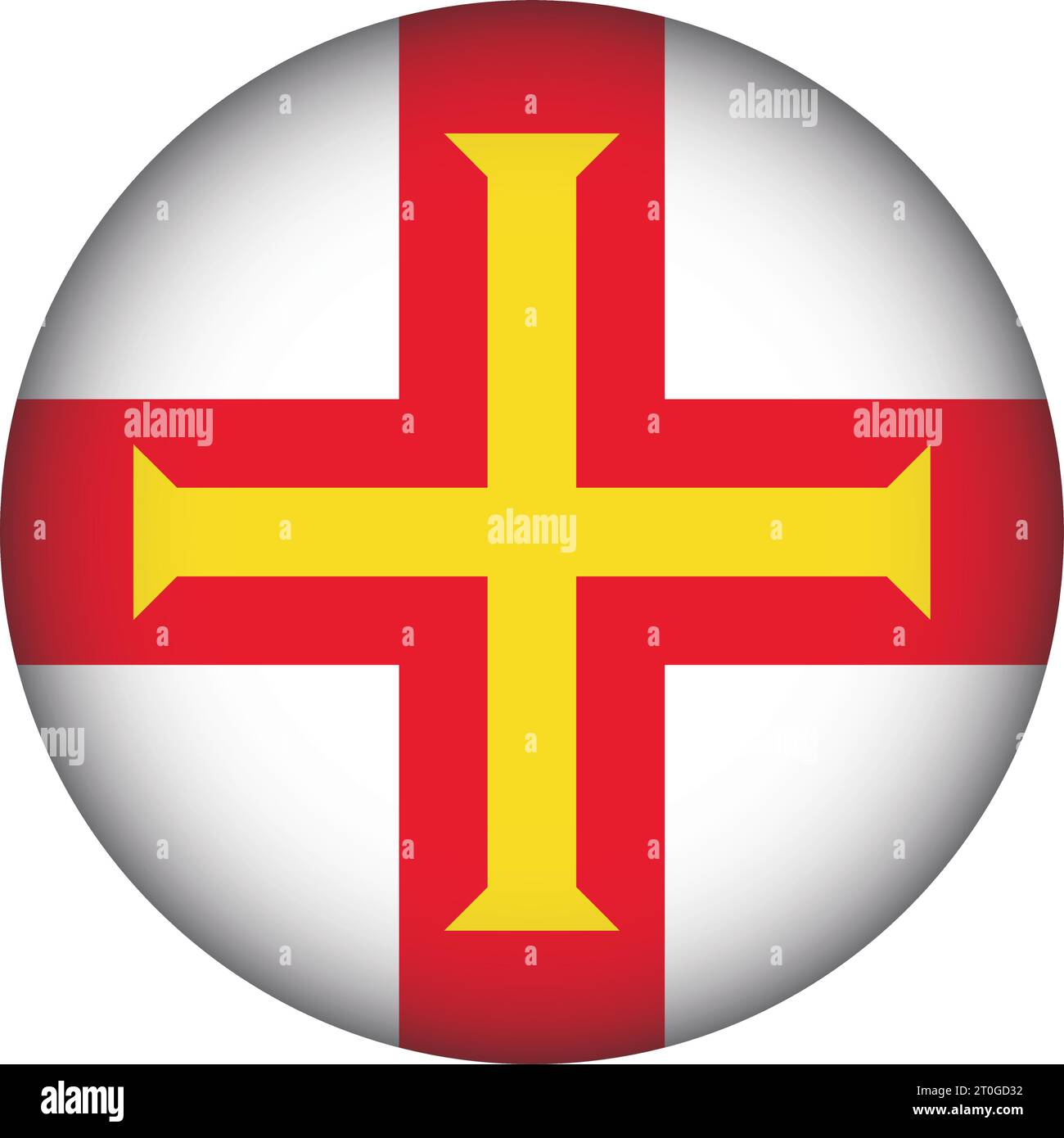 Guernsey Flag Round Shape Stock Vector Image & Art - Alamy