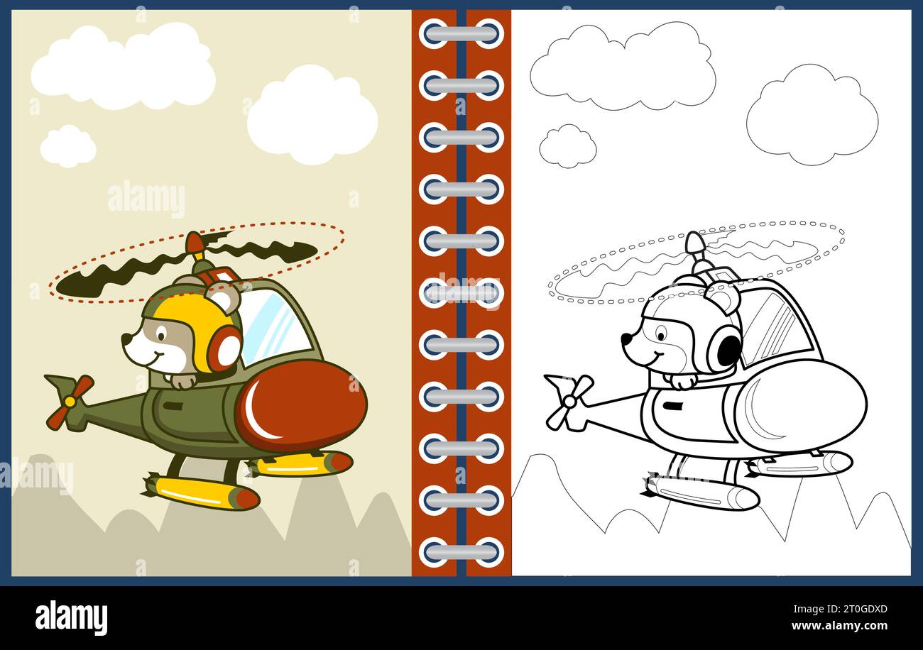 Pilot coloring page for kids hi-res stock photography and images - Alamy