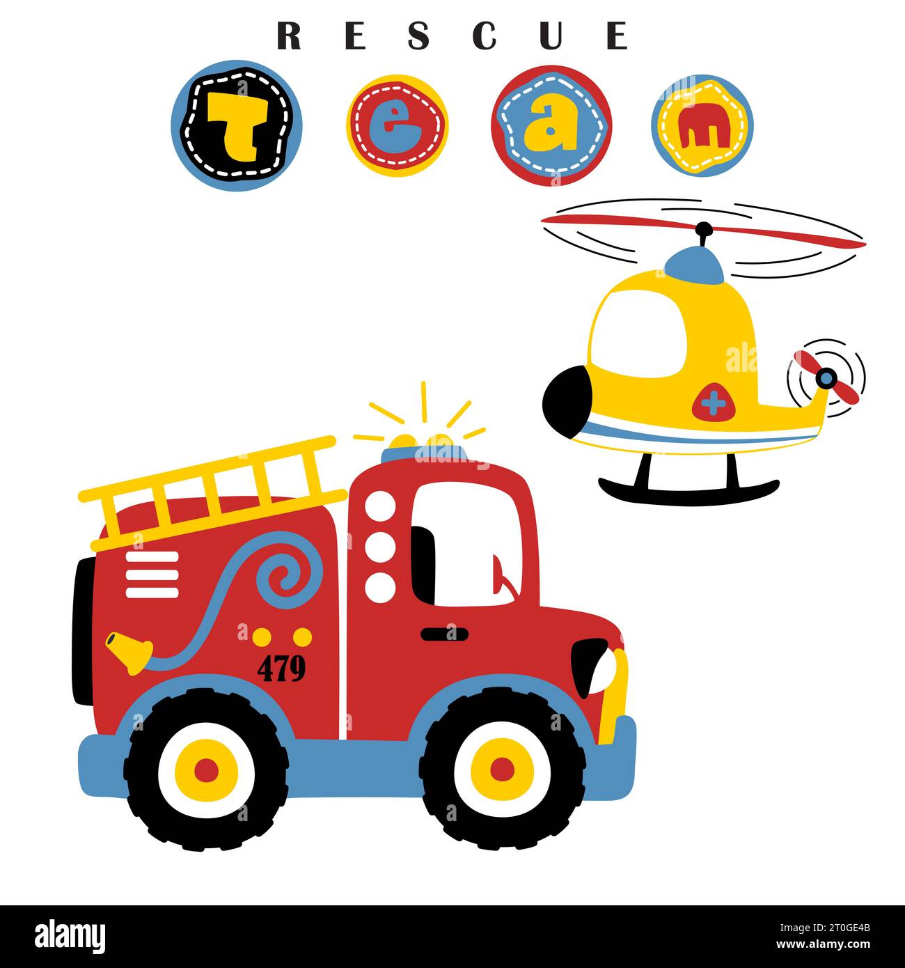 Fire rescue vehicles Stock Vector Images - Alamy