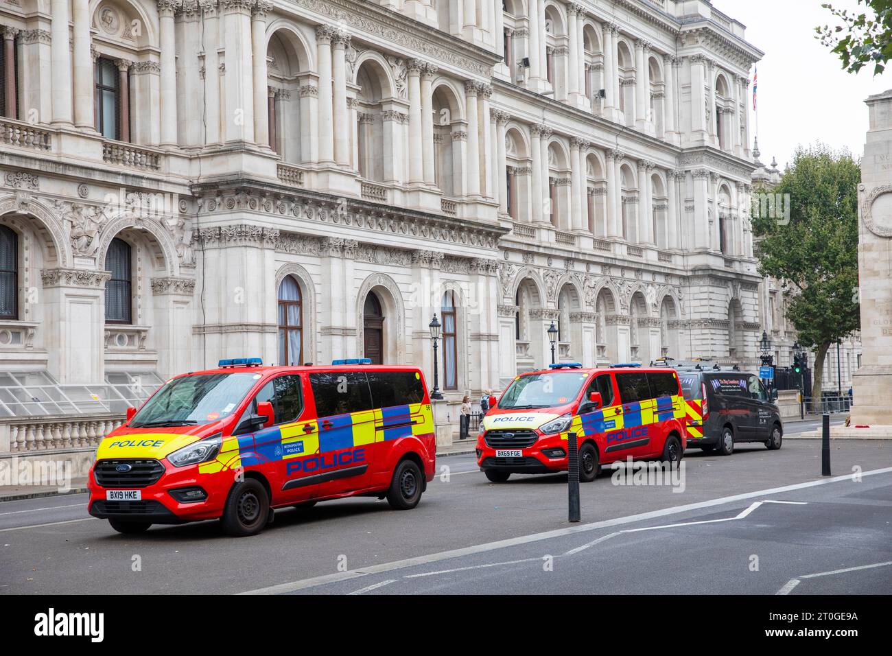 London Metropolitan Police on patrol in Whitehall,Westminster London ...